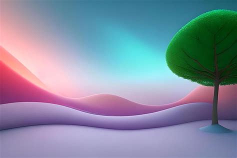 Premium Ai Image Abstract Background With Gentle Curves And Soothing Color Gradients Creating