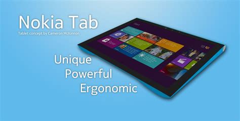 Nokia Tab Concept Tablet Design Is Inspired By The N9 Handset And Sony Tablet S Concept Phones