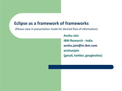 Pdf Understanding Framework Architecture Using Eclipse Dokumentips