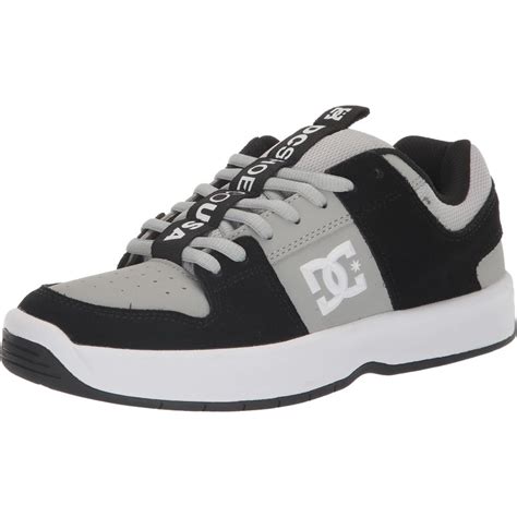 Dc Mens Lynx Zero Casual Low Top Skate Shoe Sneaker Black Grey White