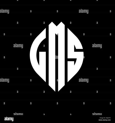Lms Circle Letter Logo Design With Circle And Ellipse Shape Lms Ellipse Letters With