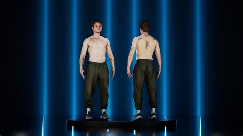 3d scanned and optimised realistic athlete model 3d model cgtrader