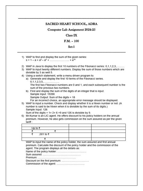 Computerlabassignmentstdixset1 2 Pdf Computer Science Computing