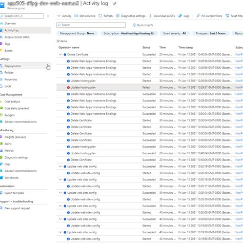 How To Figure Out The Root Cause For 409 Conflict When Updating Azure
