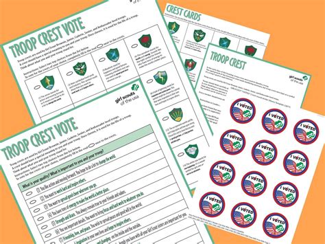 Girl Scout Troop Crest Selection Troop Crest Vote Brownie Etsy Artofit