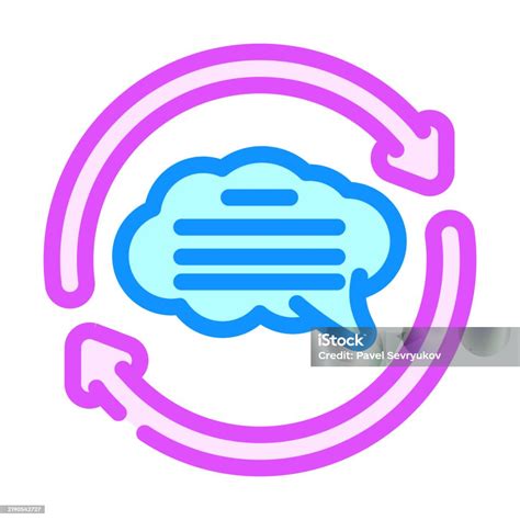 대화 화살표 자연어 처리 Nlp 색상 아이콘 벡터 일러스트 레이 션 단일 객체에 대한 스톡 벡터 아트 및 기타 이미지 단일 객체 라벨 번역 Istock