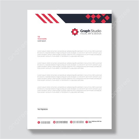 Gambar Templat Kop Surat Modern Templat Untuk Unduh Gratis Di Pngtree