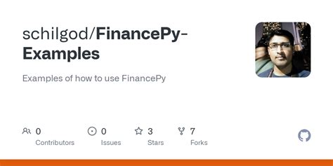 Github Schilgodfinancepy Examples Examples Of How To Use Financepy