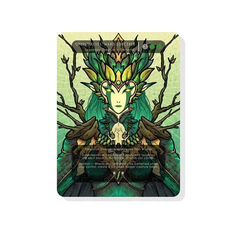 Greensleeves Maro Sorcerer Proxy For Magic The Gathering Etsy