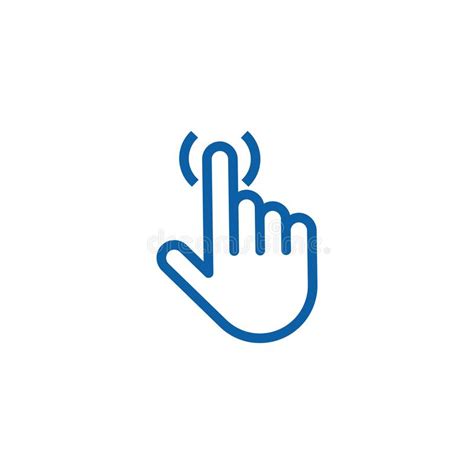 Click Hand Icon Pointer Vector Eps8 Stock Vector Illustration