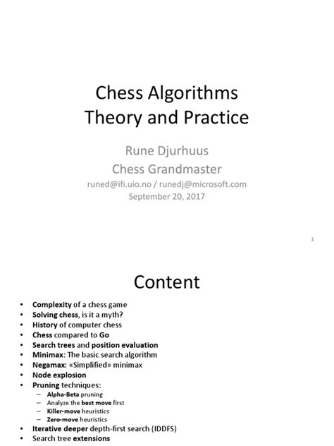 Chess Algorithms Theory And Practice Ver2017 Pdf Traditional