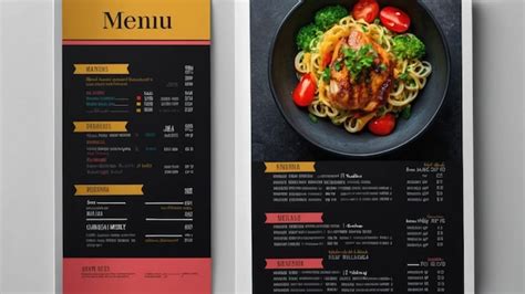 Premium Photo Elegant Restaurant Menu Presentation