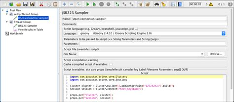 cassandra load testing with groovy blazemeter