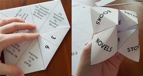 Make Your Own Literary Fortune Teller For Reading Addicts