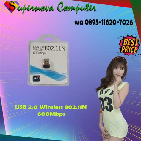 Jual Usb Wifi 802 11N Dongle 600 MBPS Wirelles N Mini USB Adapter Jakarta Pusat Supernova