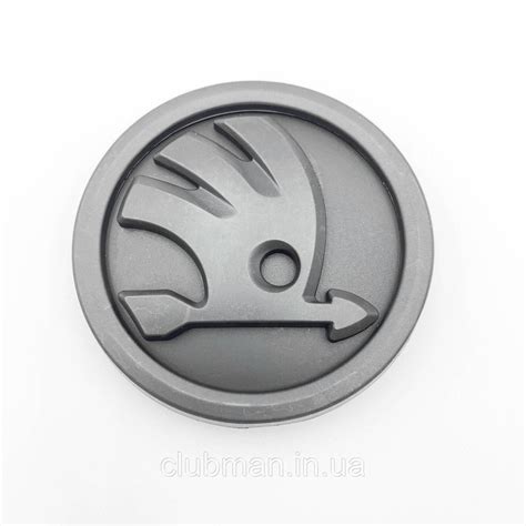 Эмблема SKODA (Шкода) 79 Mm New Черно Черный Матт — Купить Недорого на ...