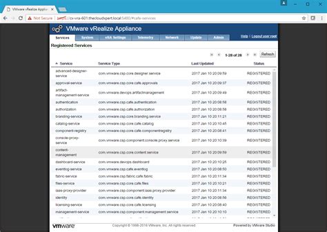 HOWTO Configure The VMware VRealize Automation X Appliance Minimal Deployment