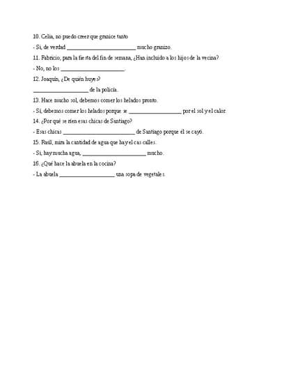 Realidades 2 Chapter 3b Present Progressive Irregular Forms Quiz Activity