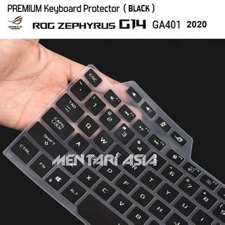 Jual Keyboard Protector ASUS ROG Zephyrus G14 GA401 2020 PREMIUM BLACK Shopee Indonesia