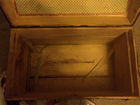 Trunk With Crystallized Tin Gold Finish Collectors Weekly