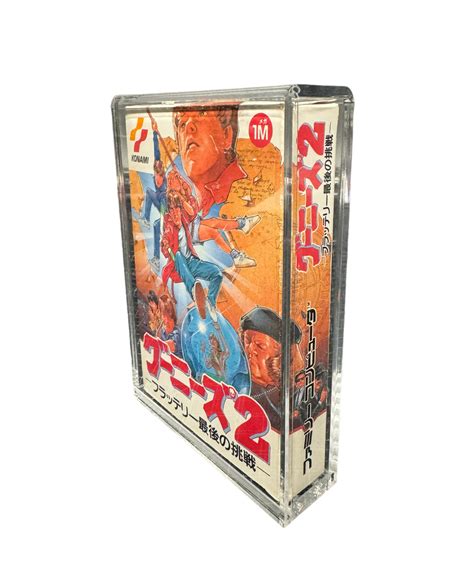 Famicom Box Size Video Game Acrylic Hard Case Uv Protected Magnetic Kollector Protector