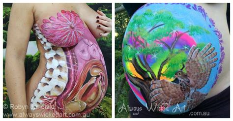 Pregnant And Painted Aussie Artist Shares Her Incredible Belly Art