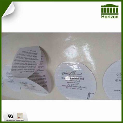 Folding Labelsticker Guangzhou Horizon Label Co Ltd