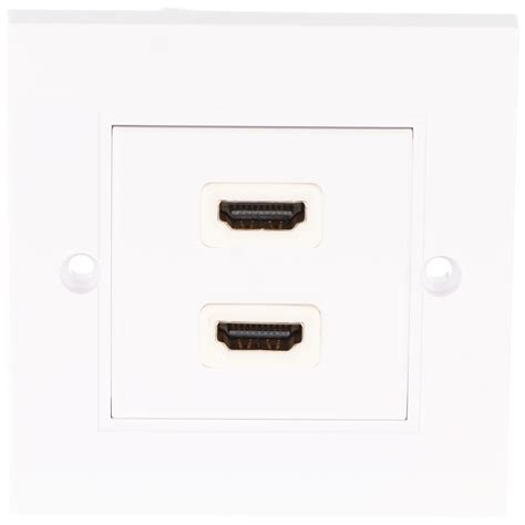 Hdmi™ Wandcontactdoos 2x Hdmi™ Bus Type A 2x Hdmi™ Bus Type A 86 Mm X 86 Mm Building