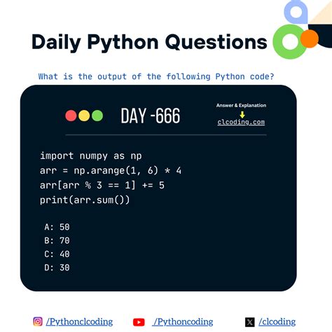 Python Coding Challenge Day 666 What Is The Output Of The Following Python Code ~ Computer