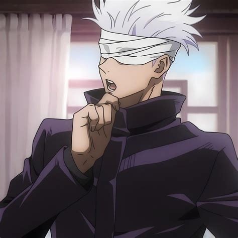 Satoru Gojo Gojo Taking Off Blindfold Gojo Without His Blindfold