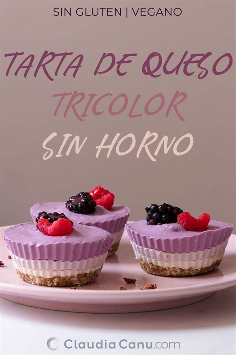 Mini Tartas De Queso Tricolor Sin Horno Veganas Y Sin Gluten Con Vídeo Receta Snacks