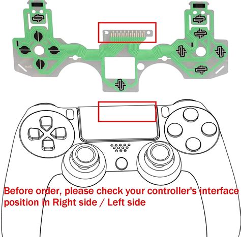 5pcs Cabo Flexível De Filme Condutivo Placa De Circuito Para Playstation Jdm 030040055 Ps4 Ps5