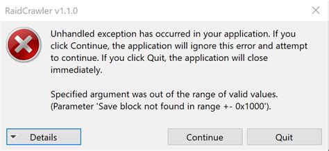 save block not found · issue 136 · legofigure11 raidcrawler · github
