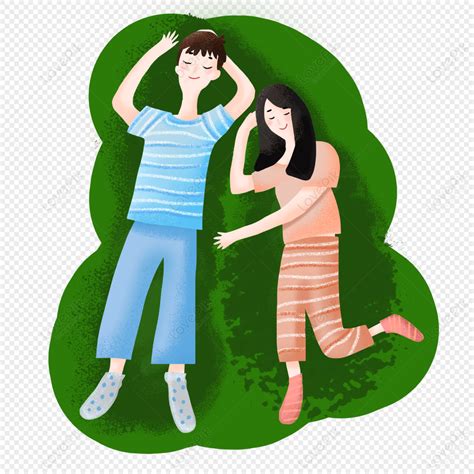 만화 캐주얼 남성과 여성 일러스트 레이션 Png 일러스트 무료 다운로드 Lovepik