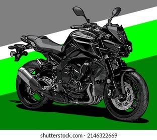 Black Naked Bike Vector Template Stock Vector Royalty Free Shutterstock