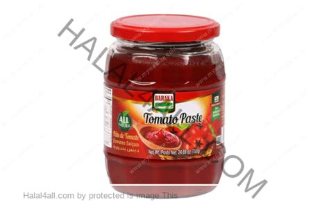 Baraka Tomato Paste Jar 700 Gm • Halal Meat And Grocery By Halal 4 All