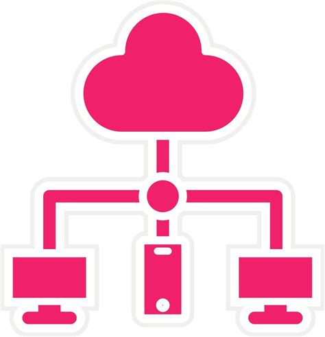 Cloud Connection Vector Icon Style 22437076 Vector Art At Vecteezy
