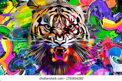 The Tiger Graffiti 55 Koleksi Gambar