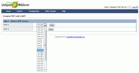 OpenLiteSpeed How To Recompile PHP LiteSpeed SAPI PHP Vbtechsupport Com