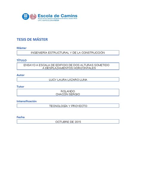 Tfm Lucy Lazaro Pdf Arduino Fuerza