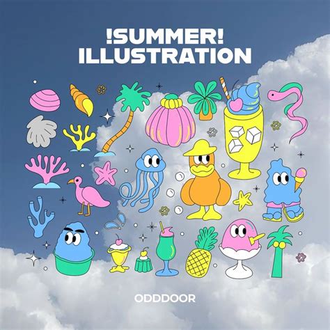 Od Graphic Designer On Instagram 내가 그렸지만 넘나 기여웅 ㅠㅡㅠ🫧🤍 여름시즌 브랜드 이벤트 광고를 위한 일러스트 디자인 😎🫧🪄 일러스트
