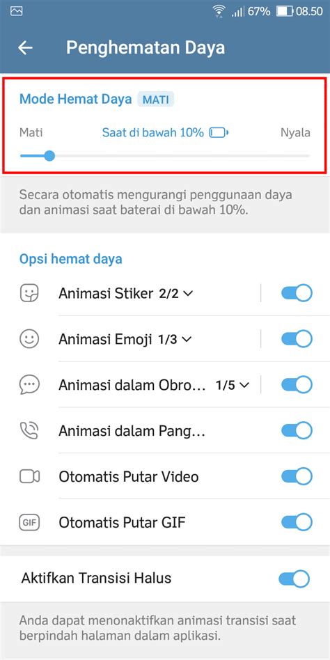 Cara Aktifkan Mode Hemat Daya Di Aplikasi Telegram