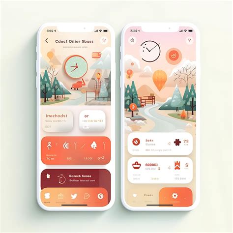 Premium AI Image Mobile App Layout Design Of Senior Care App User Friendly And Accessible