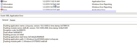 W3wpexe Crashes Every 5 Minutes With Error Code 0xc0000374