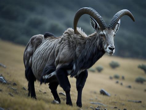 Premium Ai Image Ibex Isolated Ai Generated