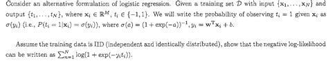 Machine Learning Reformulation Of Logistic Regression Cross Validated