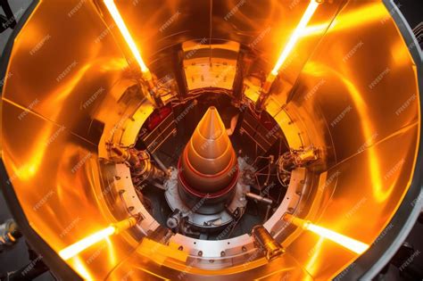 Premium Ai Image Top View Of A Rocket Thruster Laying Flat