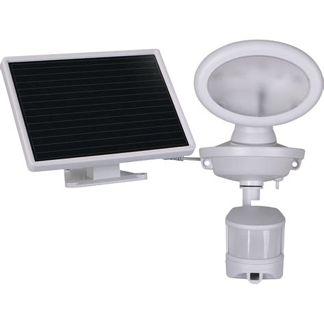 Maxsa Innovations Motion Activated Solar Security Video Camera With Spotlight White Model