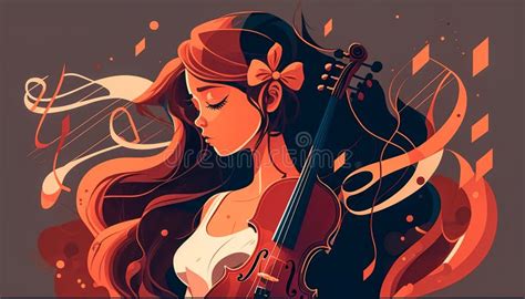 Sad Girl Playing Violin