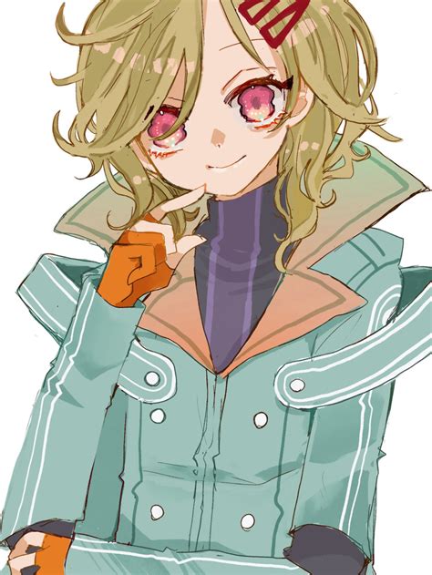 Safebooru 1other Absurdres Antenna Hair Aqua Coat Artist Name Blonde